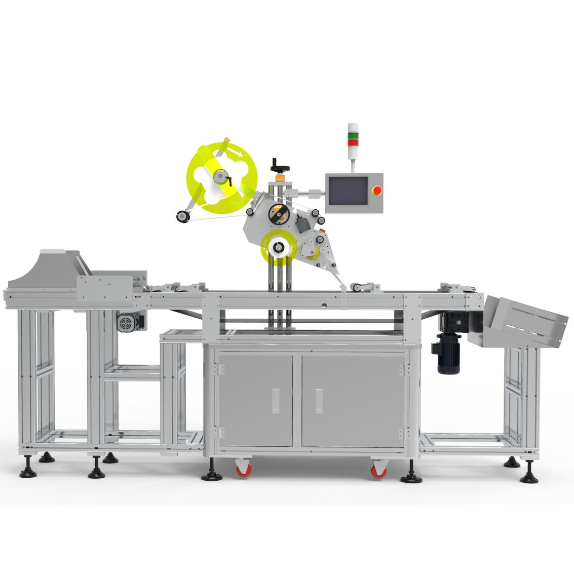 Unfolding box labeling machine