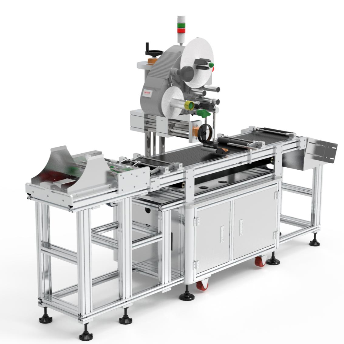 Empty bag labeling machine