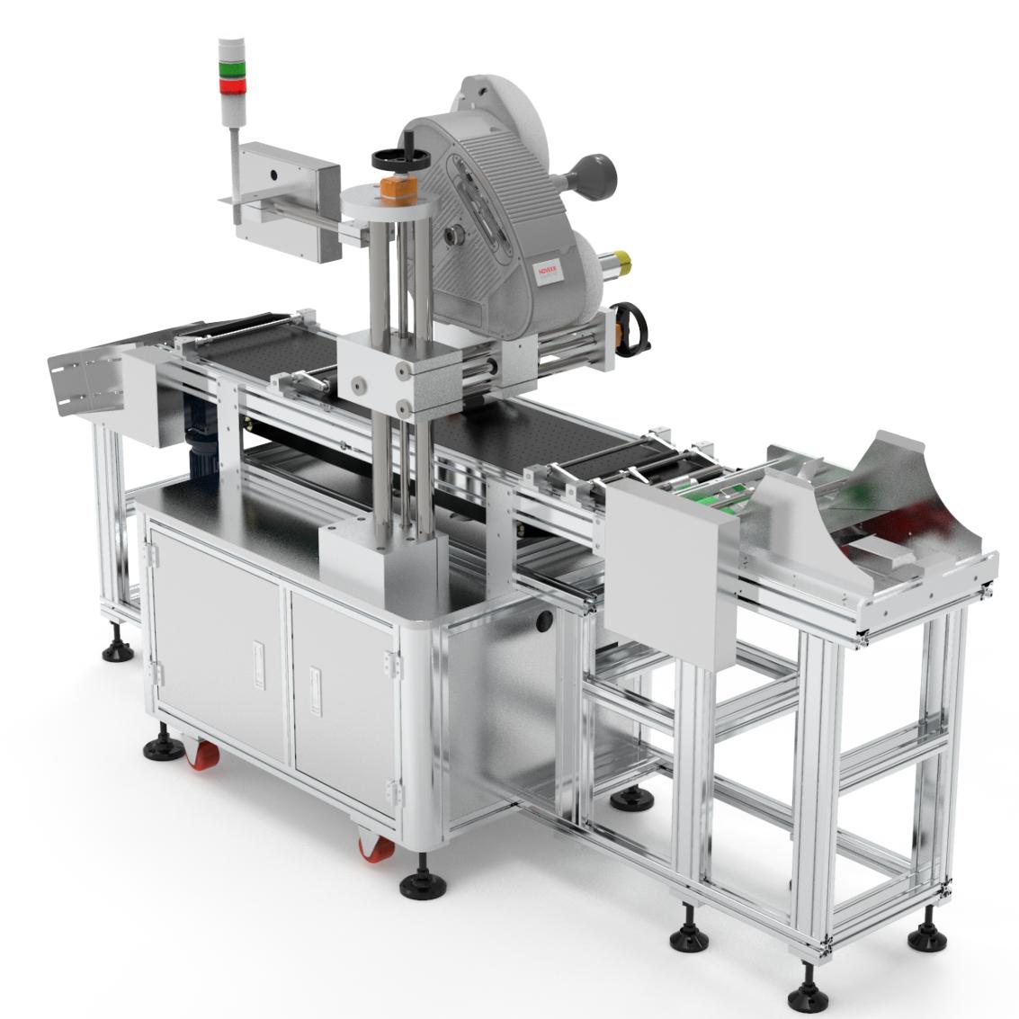 Empty bag labeling machine