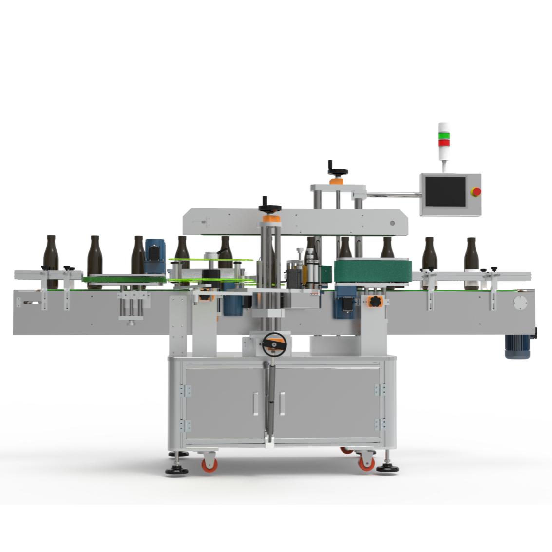 Bottle Box Labeling on One Side