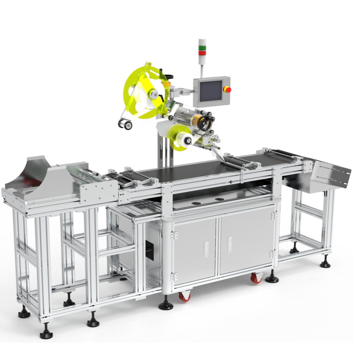 Unfolding box labeling machine