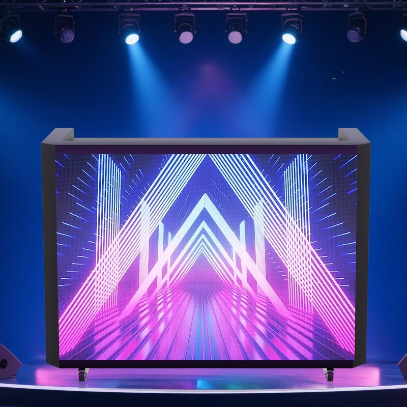 Portable DJ Booth LED Screen | 270 Angle Panoramic Display & Quick ...