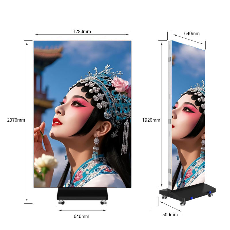 Indoor Tri-fold Poster LED Display | Portable Digital Signage